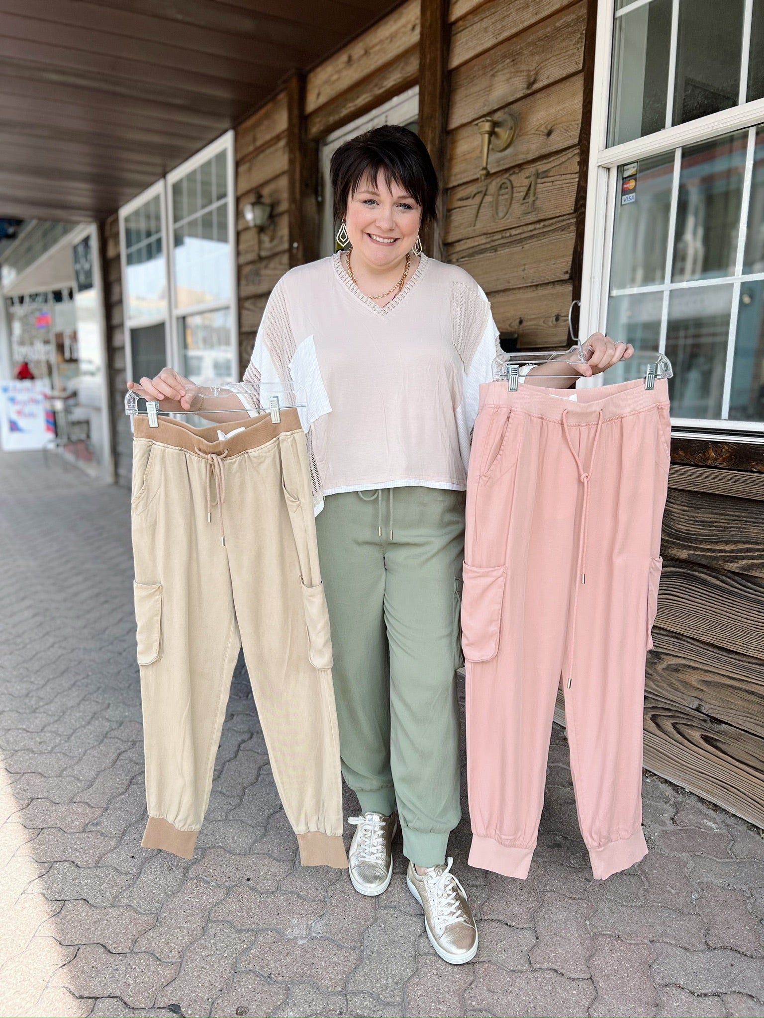 Lightweight Cargo Drawstring Joggers – Red Door Gifts & Boutique